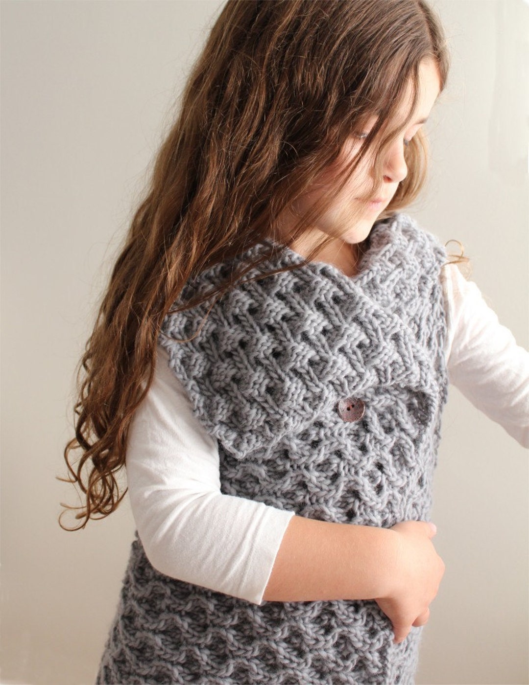 Reversible Wrap Vest Knitting Pattern: Baby to Adult Sizes (PDF Pattern ...