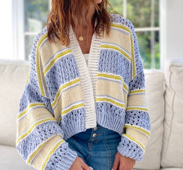 The Carnival Cardigan Knitting Pattern - Etsy Canada