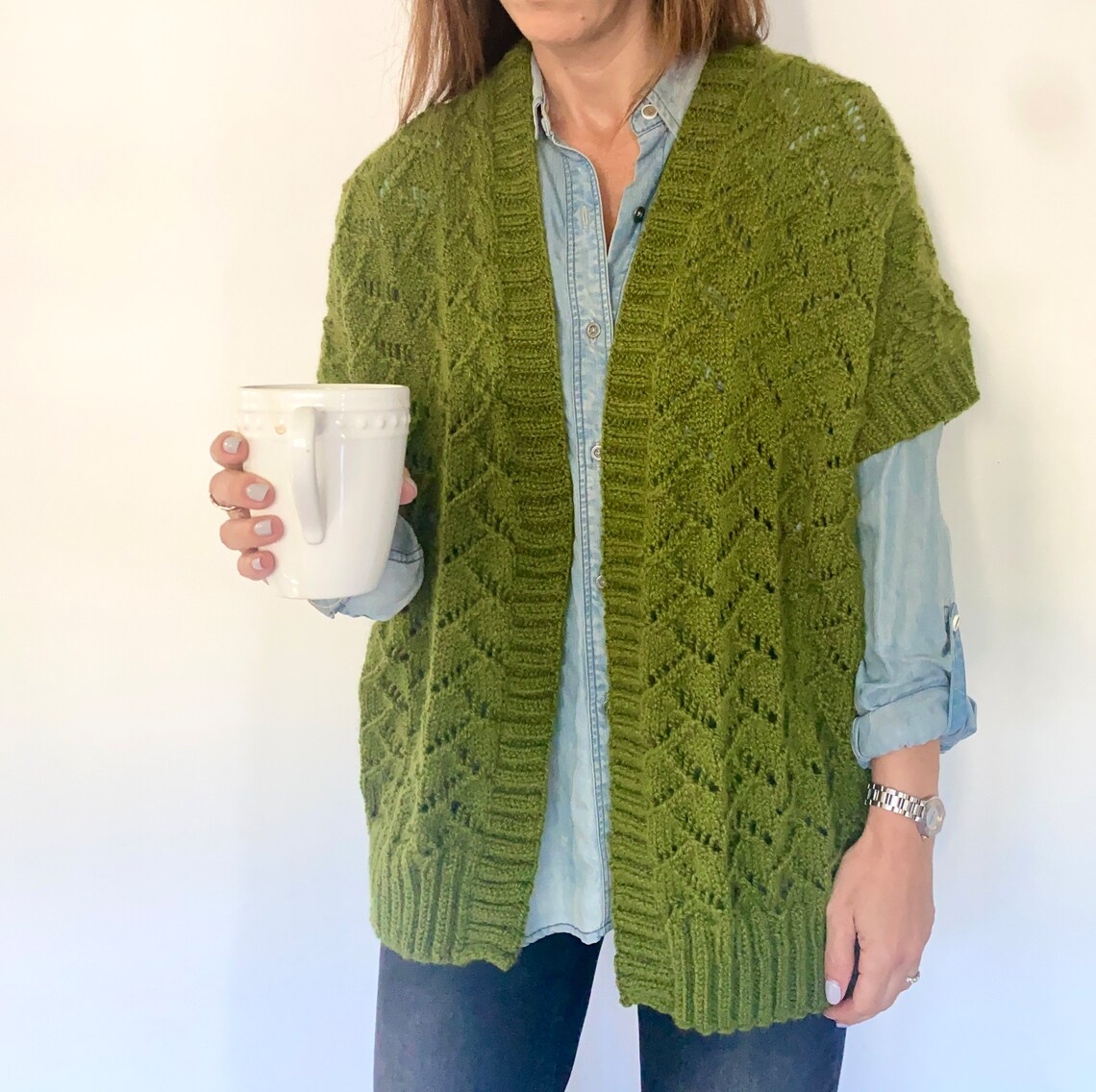 KNITTING PATTERN the River Cardigan. Oversized Sweater. - Etsy