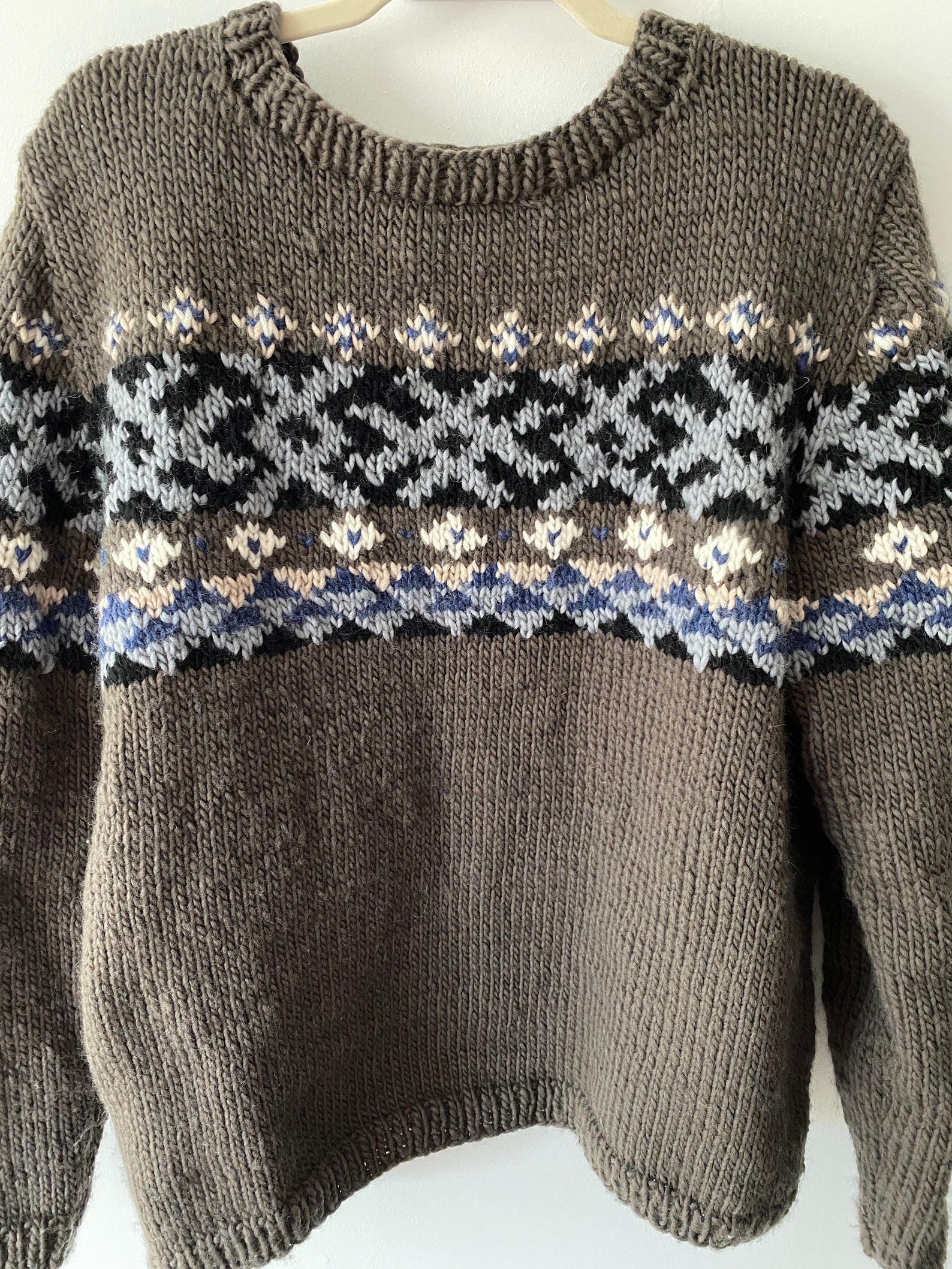 KNITTING PATTERN Men's Fair Isle Sweater. Knitting - Etsy