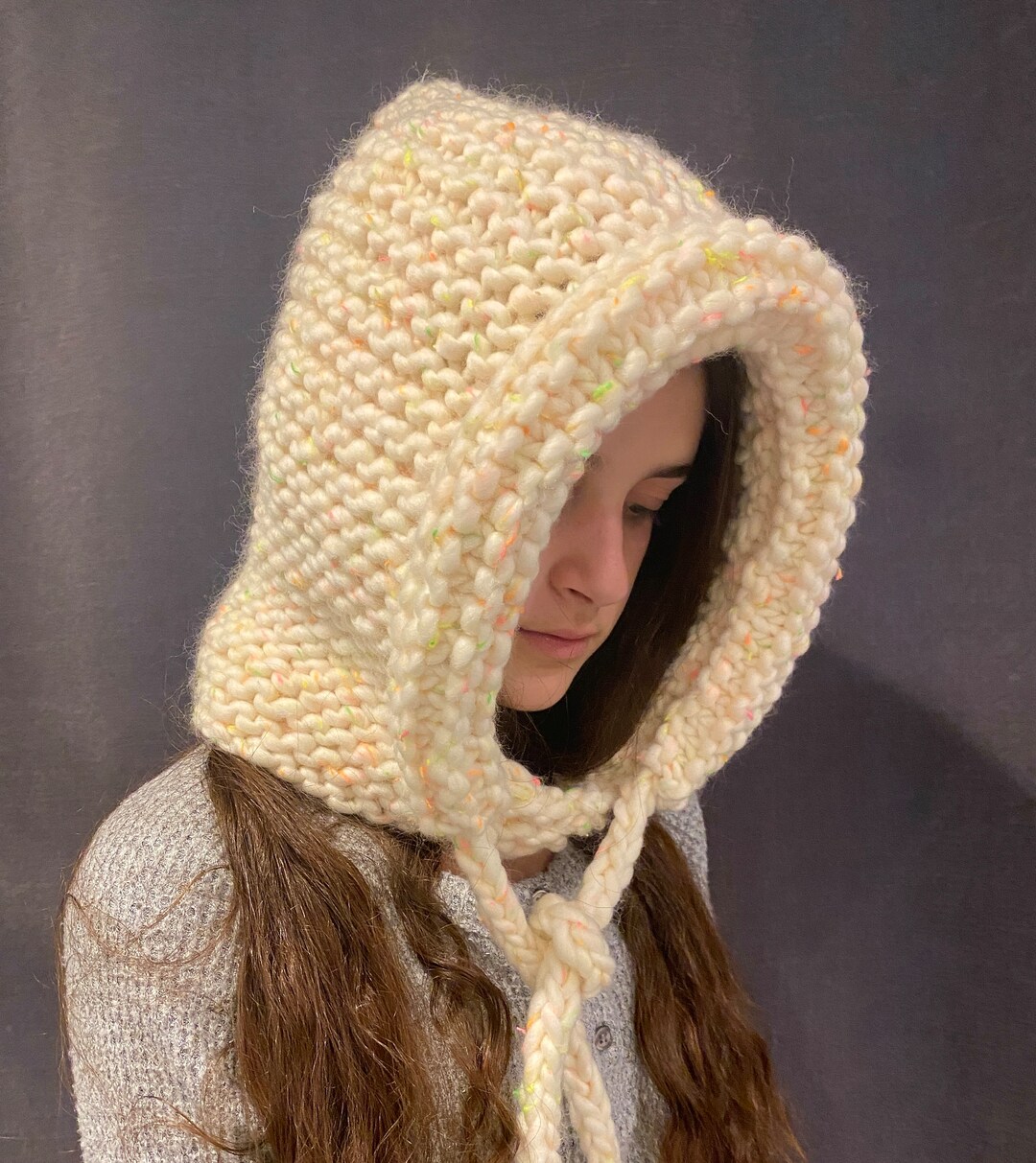 KNITTING PATTERN- Knitted Hood. Snood Bulky Knitting Pattern - Etsy