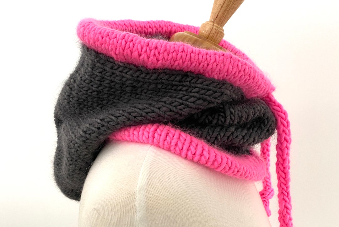 Chunky Knit Snood Pattern: Slouchy Hooded Cowl (PDF Pattern) - Etsy