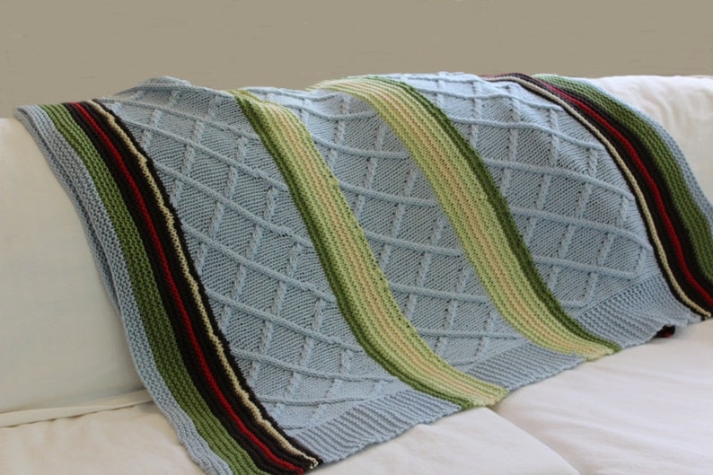 KNITTING PATTERN Diamond Cable Throw PDF Knitting Pattern - Etsy