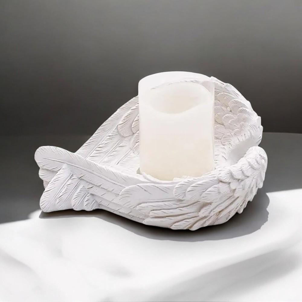 Angel Wings Candle Holder: Elegant Home Decor, Memorial Gift - Etsy