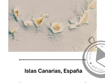 Map of the 8 Printable Canary Islands With Municipal Activity. Canary ...