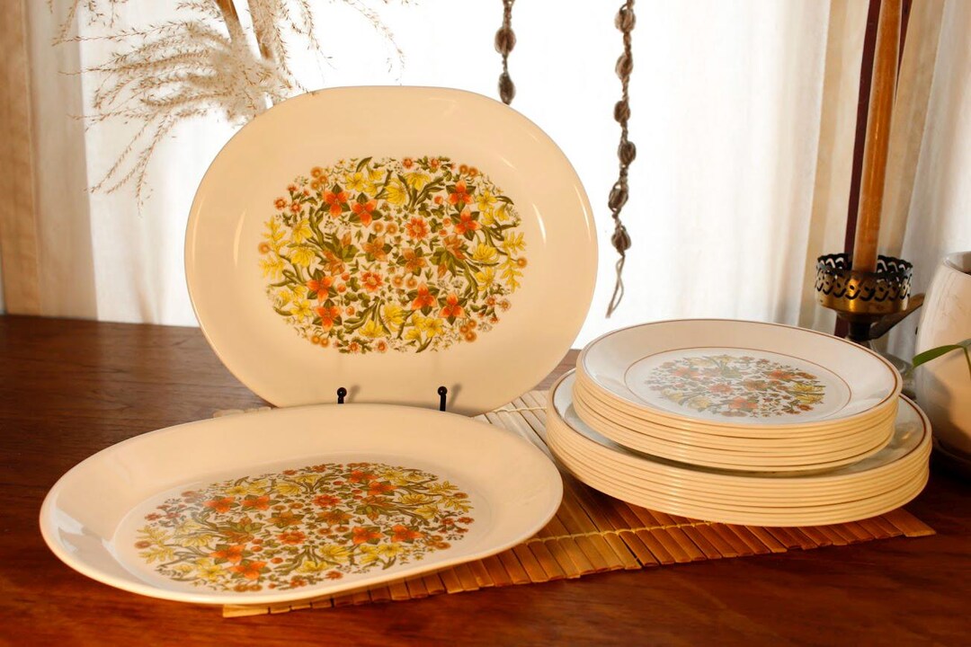 Corelle "indian Summer" Vintage Dishware, Serve Ware Set, Setting for ...