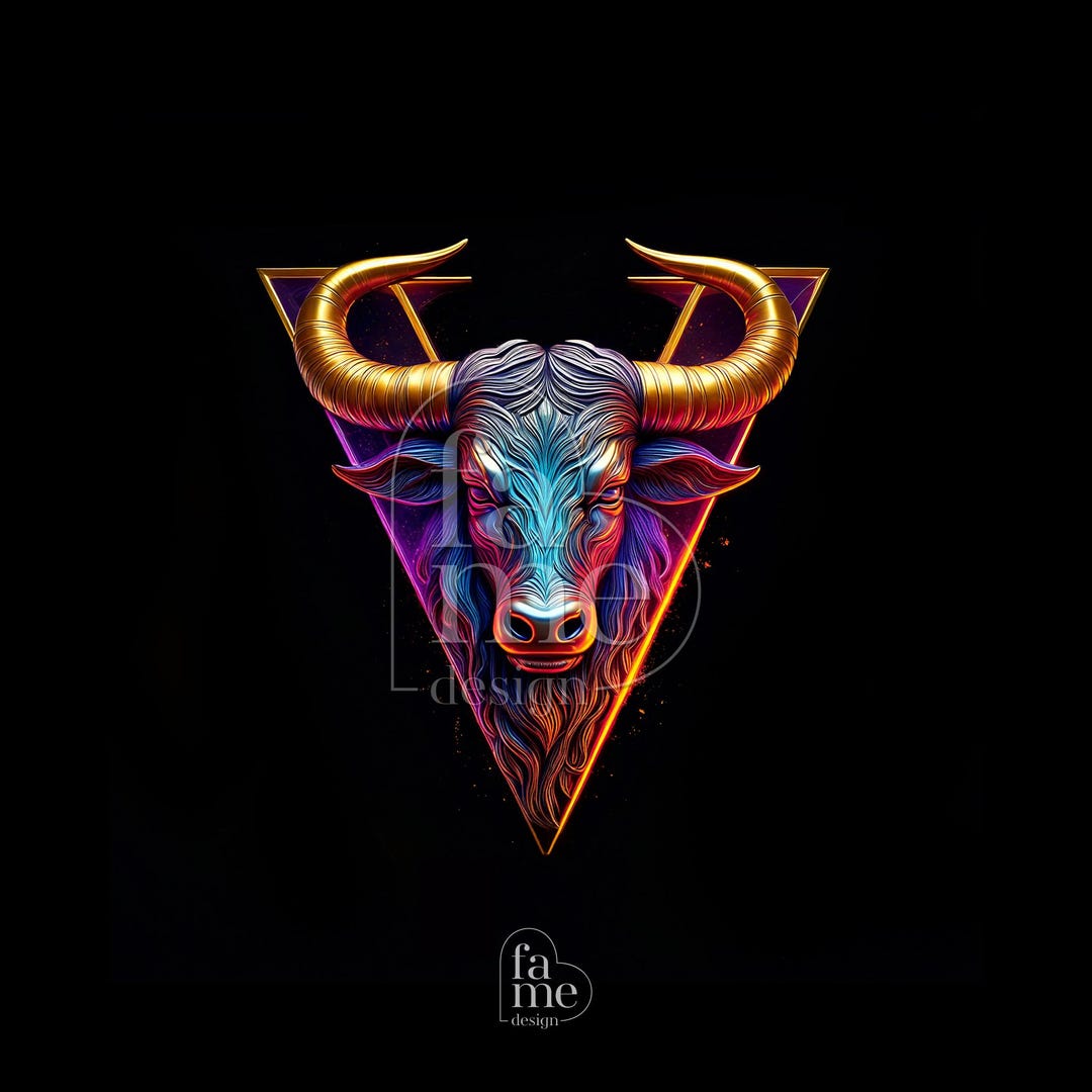 Taurus "v" Letter Zodiac Digital Art - Personalized Zodiac Signs With ...