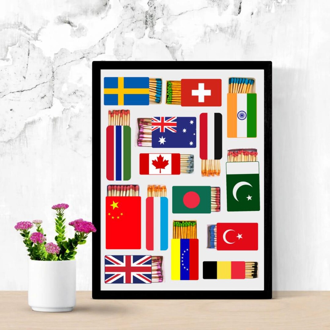 Custom Matchbox Matchbook Template Canva Editable Personalized Match ...