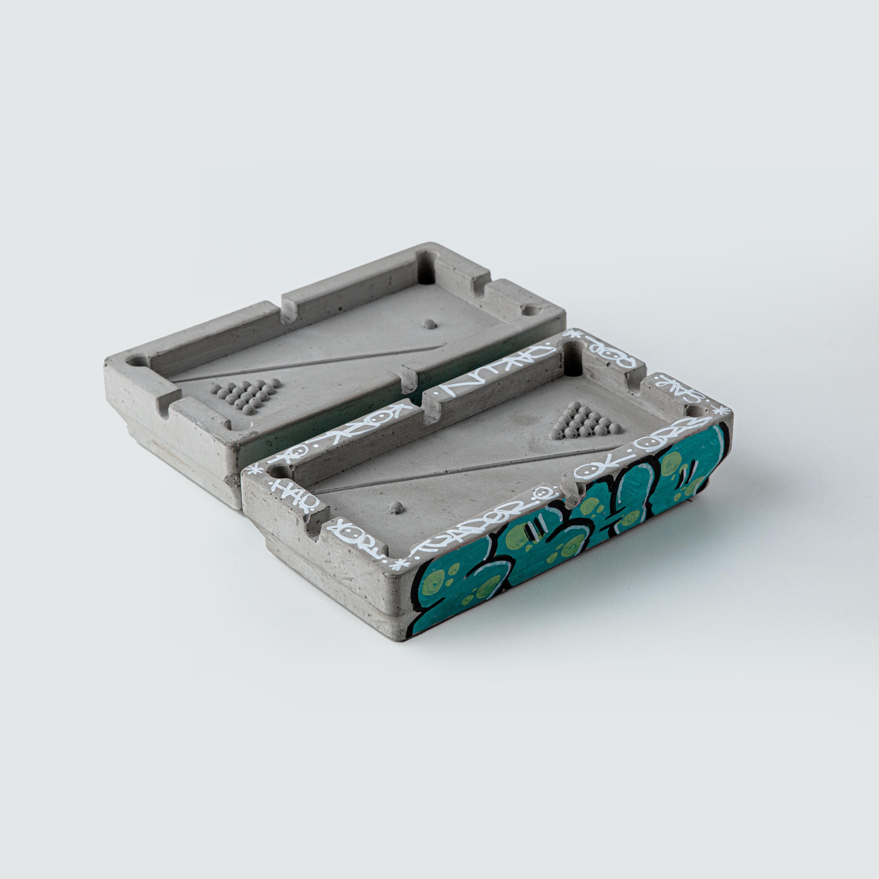 Handmade Concrete Pool Table Ashtray – Billiard Inspired, Urban Home ...