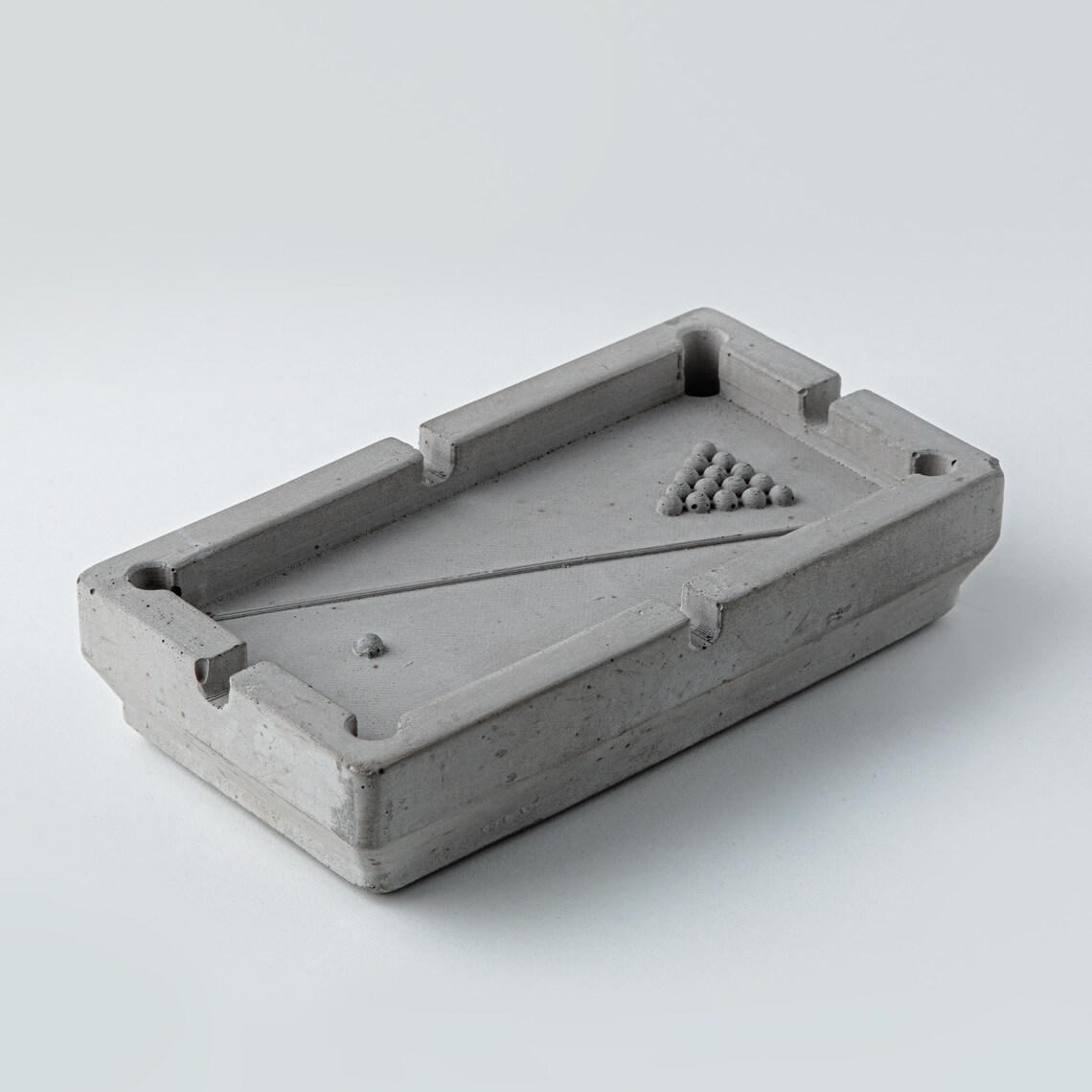Handmade Concrete Pool Table Ashtray – Billiard Inspired, Urban Home ...