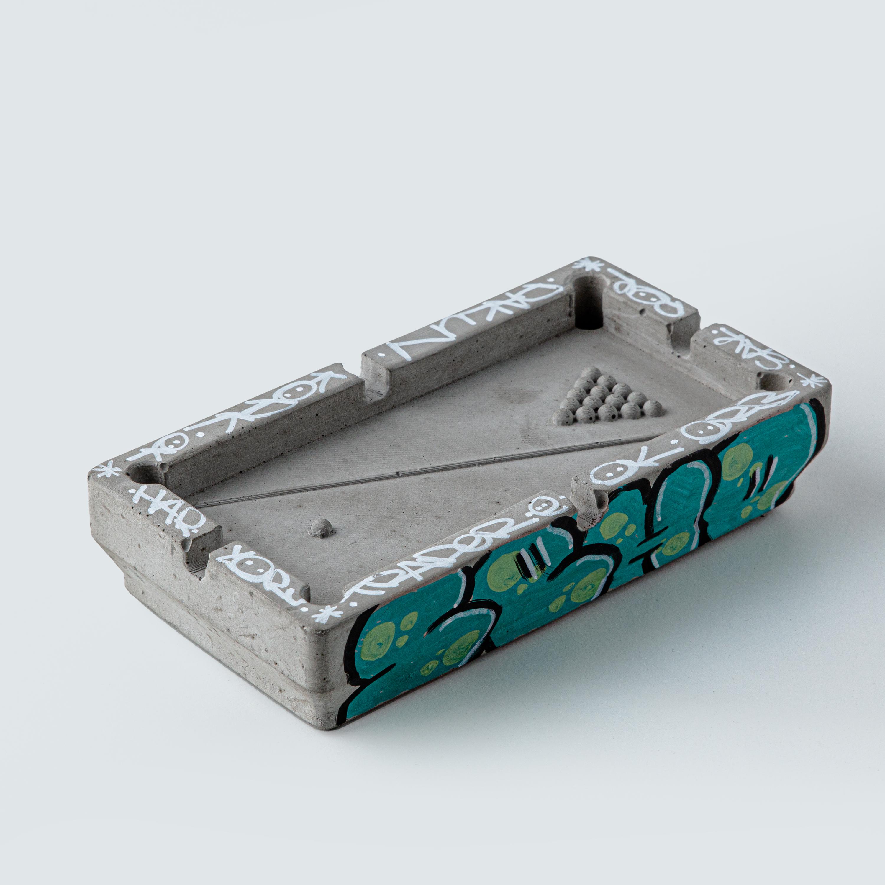 Handmade Concrete Pool Table Ashtray – Billiard Inspired, Urban Home ...