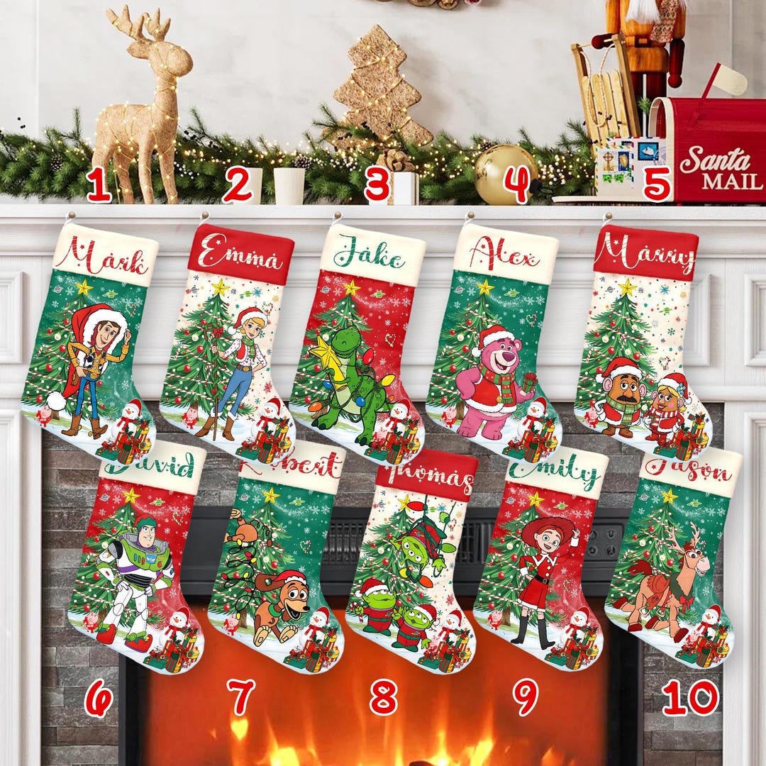 Custom Disney Pixar Toy Story Christmas Stockings, Disney Family ...