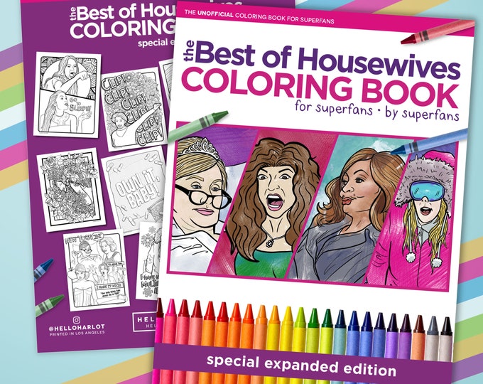 RHONY Real Housewives of New York Adult Coloring Book RHONY Coloring ...