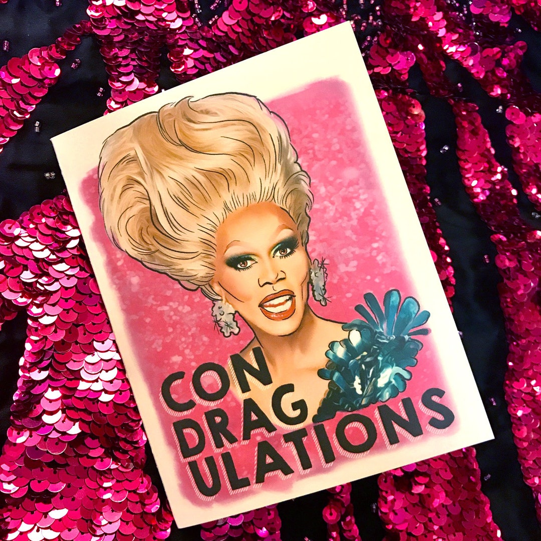 Rupaul Drag Race Congratulations Condragulations Card Birthday, Special ...