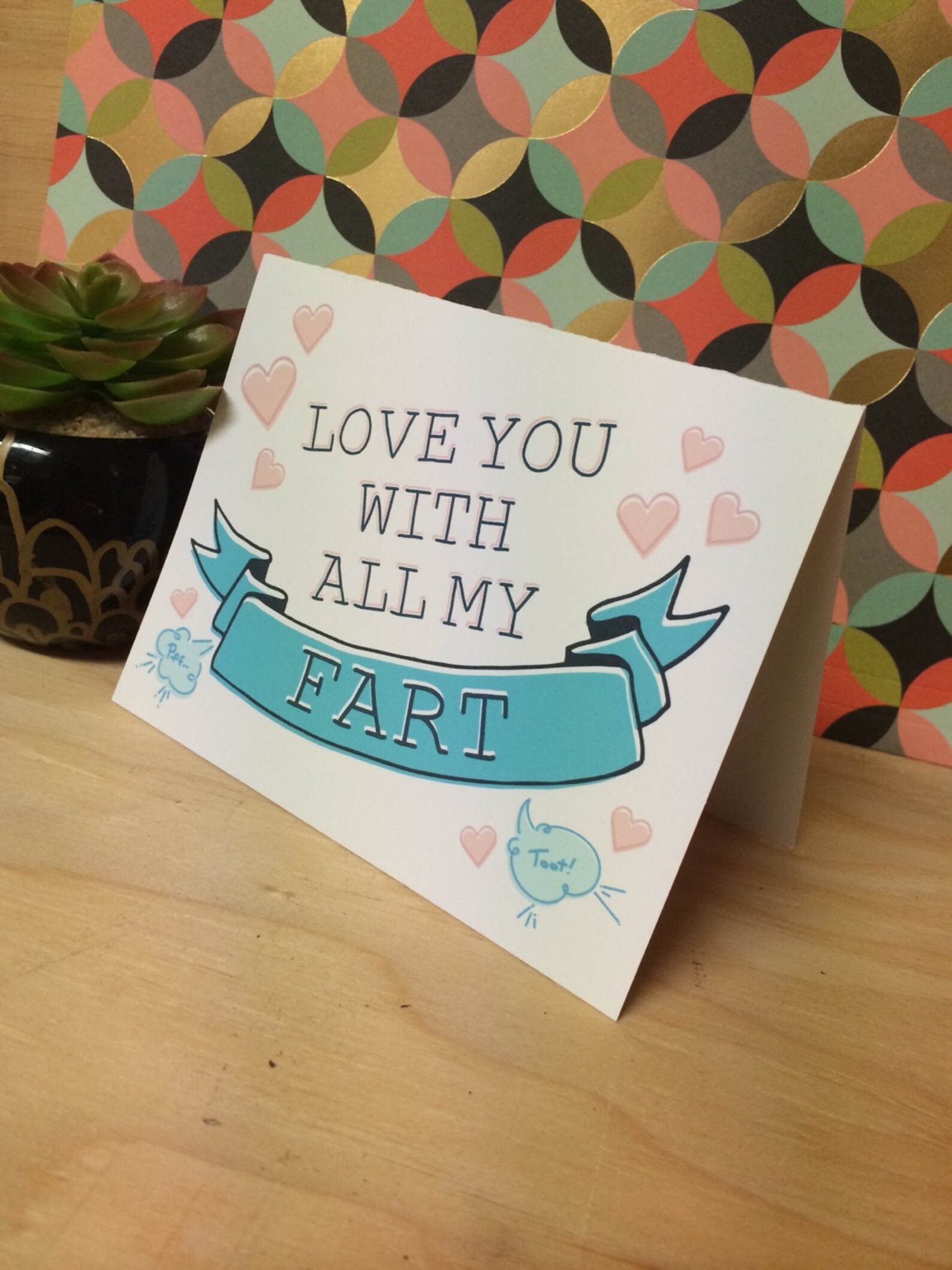 Love You With All My Fart Greeting Card - Birthday, Special Occasion ...