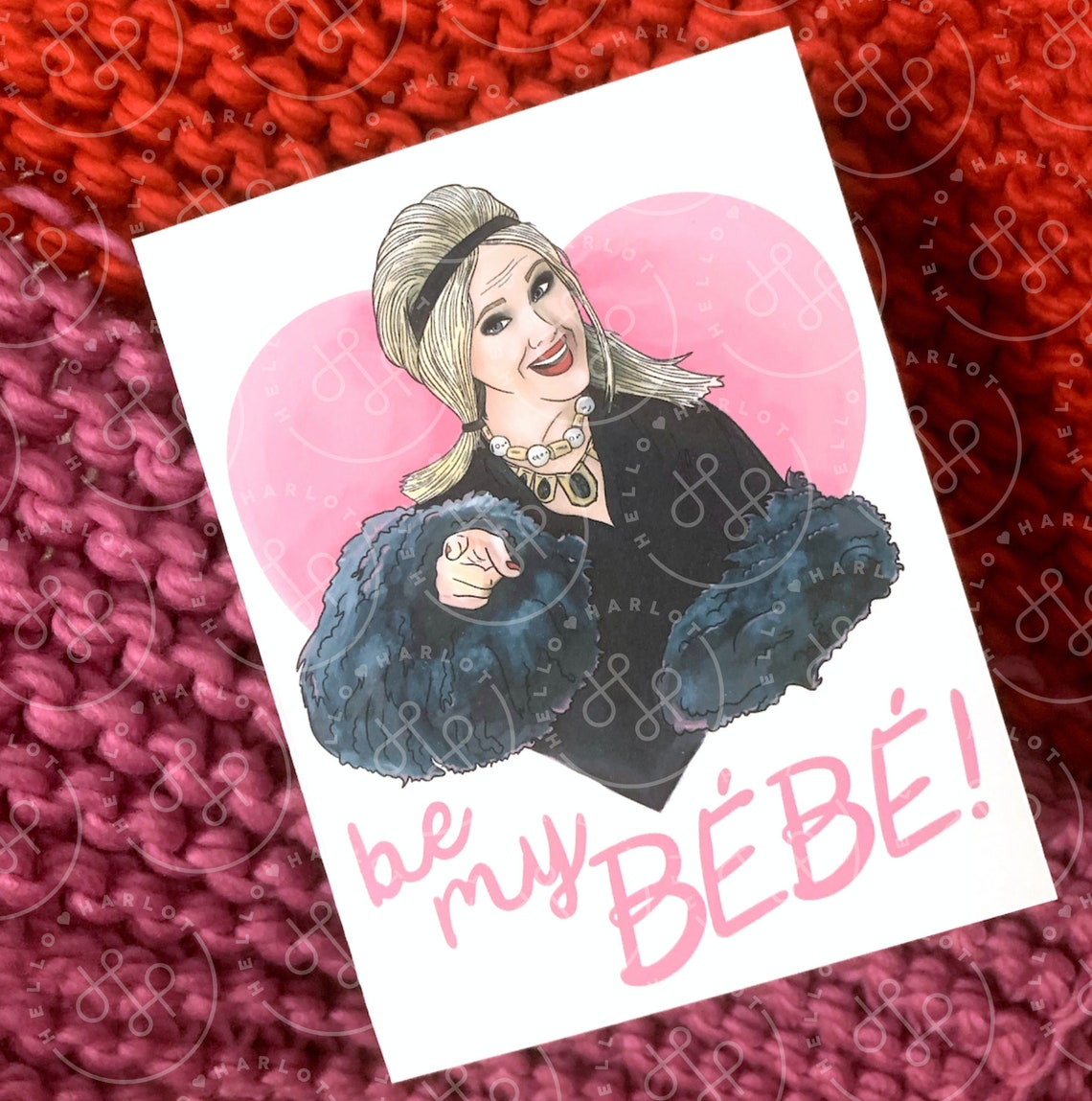 Schitty Parody Moira Be My Bebe Greeting Valentine Card - Etsy