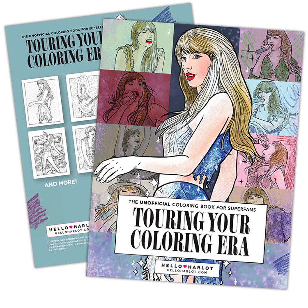 Touring Your Coloring Era Coloring Book - Etsy