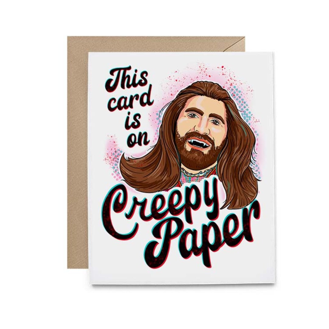 Shadows Nandor Creepy Paper Greeting Card - Etsy