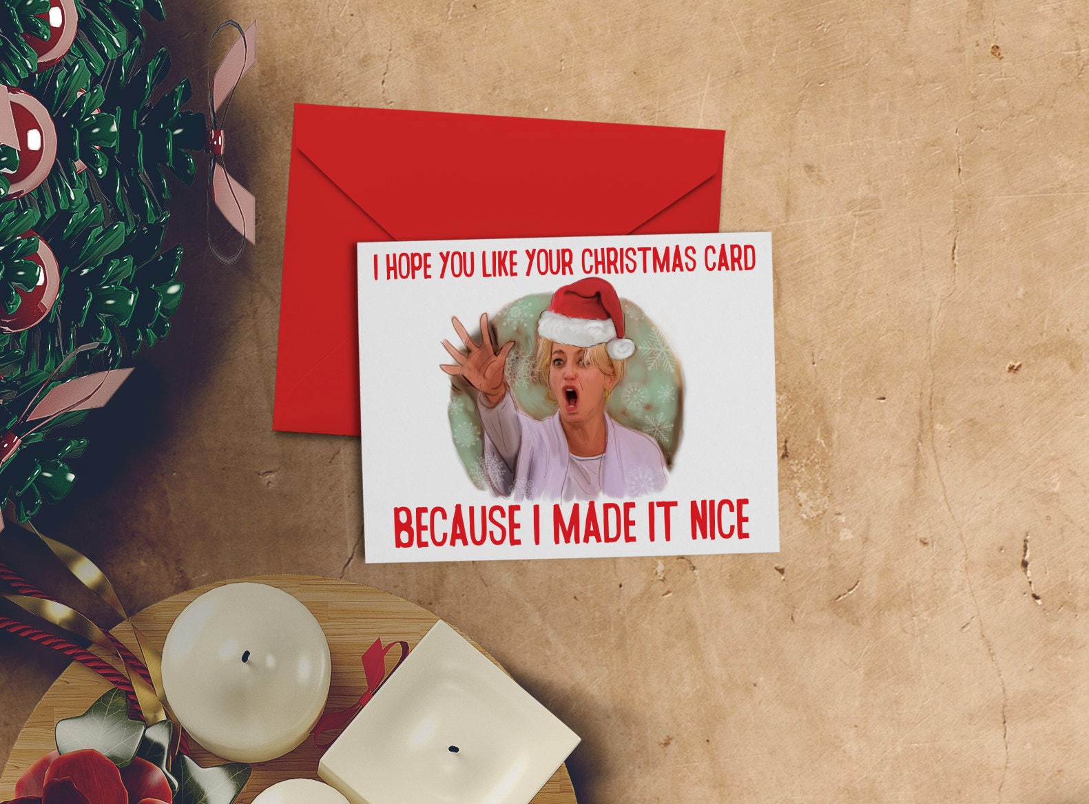 Real Housewives of New York Dorinda Christmas Card RHONY Greeting Card ...