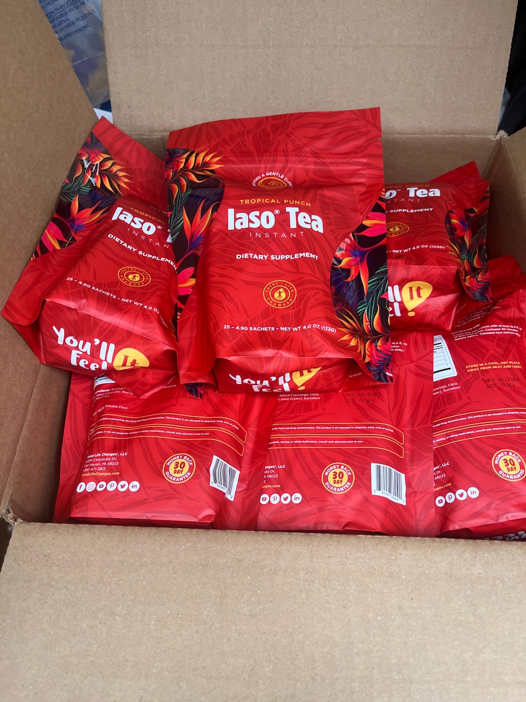 Detox Candy Cleanse TLC Tropical Punch 25 Sachets Made in USA Fast ...