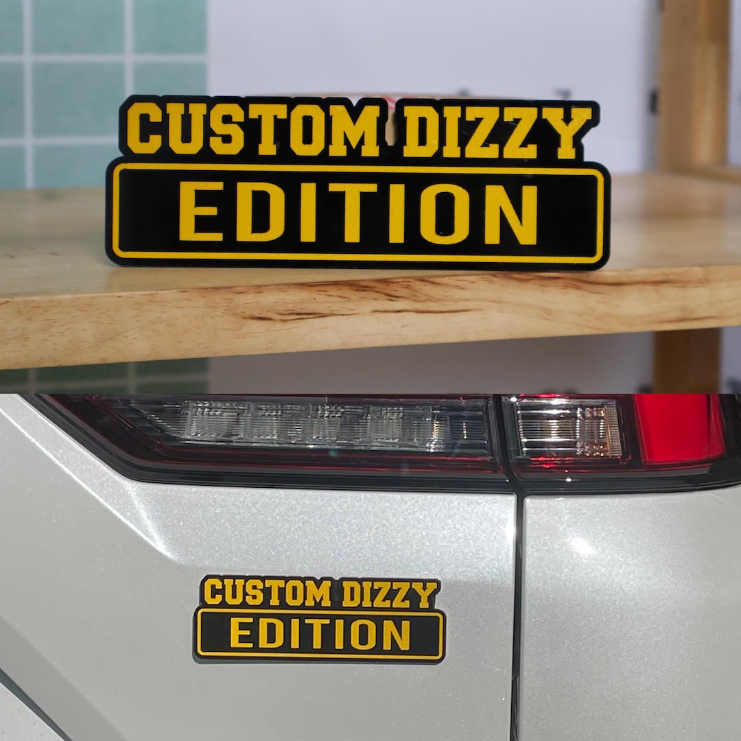 Custom Car Emblems Badges Letter Limited - Reflective Stick Automotive ...