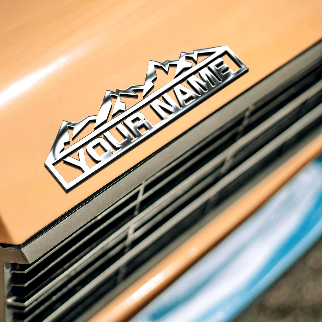 Custom Adventure Personalized 3D Car Emblems, Heavy-duty Metal Letters ...