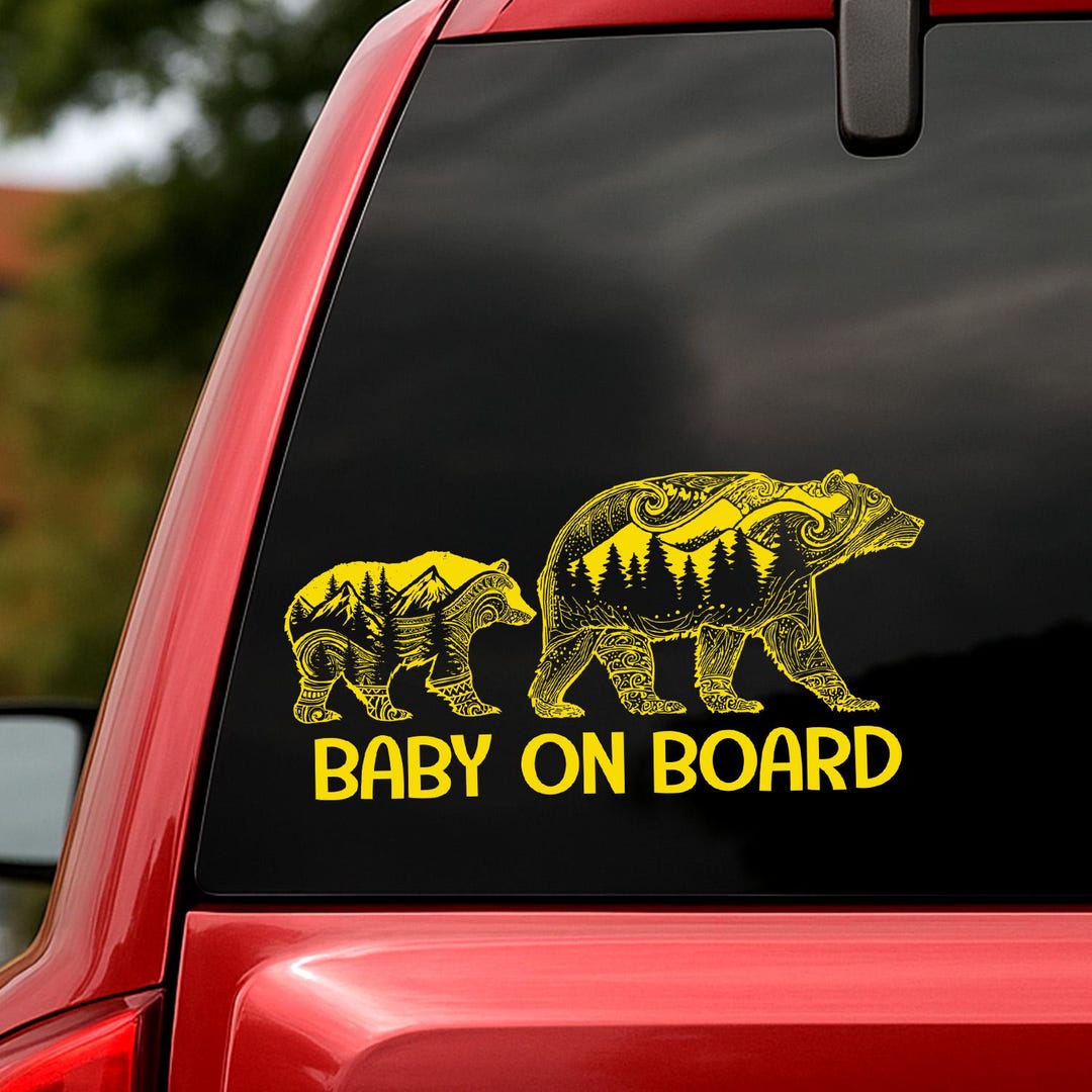 Custom Bear Mama Reflective Vinyl Decals Stickers House, Decals Decor ...
