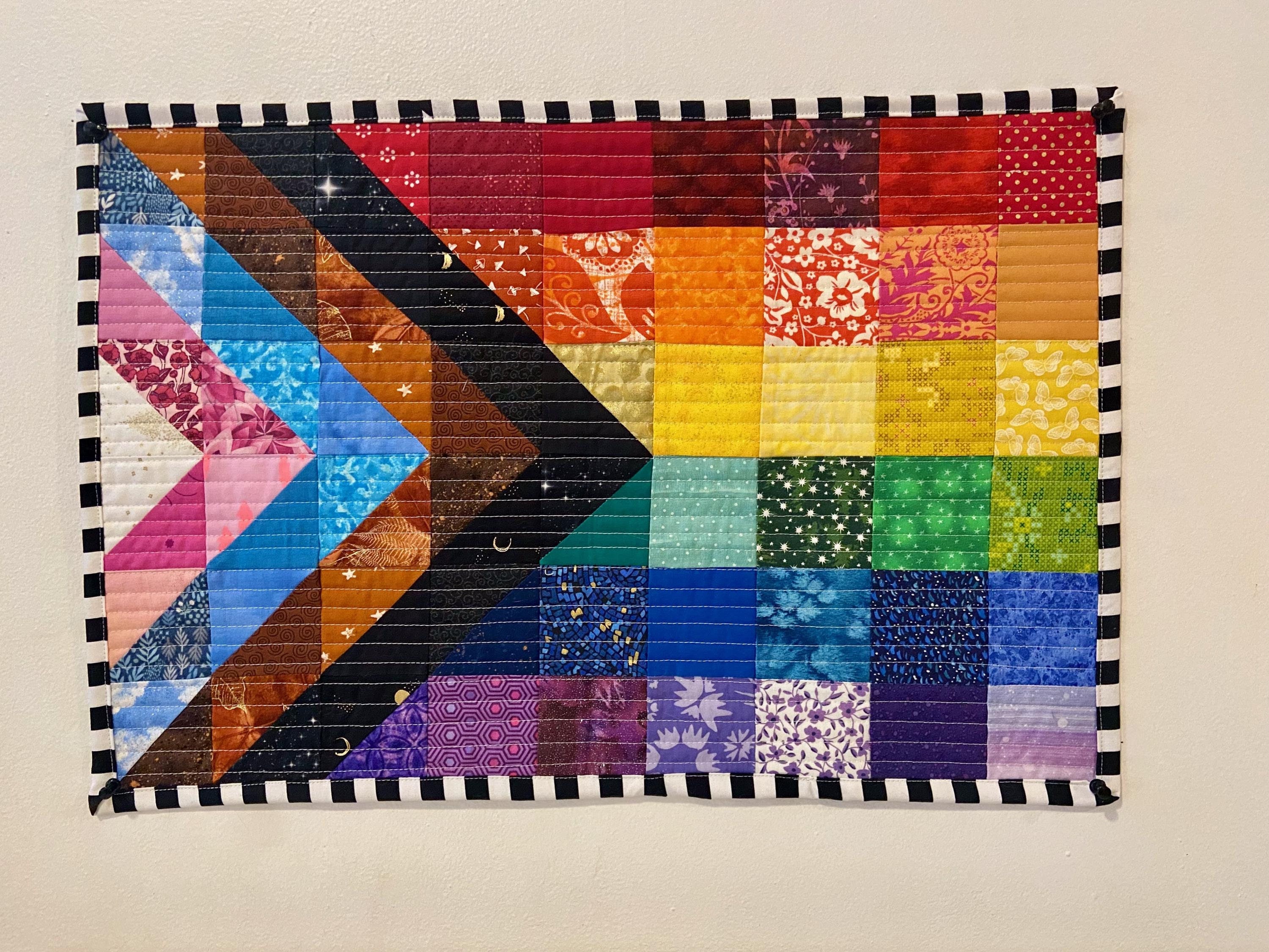 Quilted Progress Pride Flag, Finished Wall Hanging - Etsy