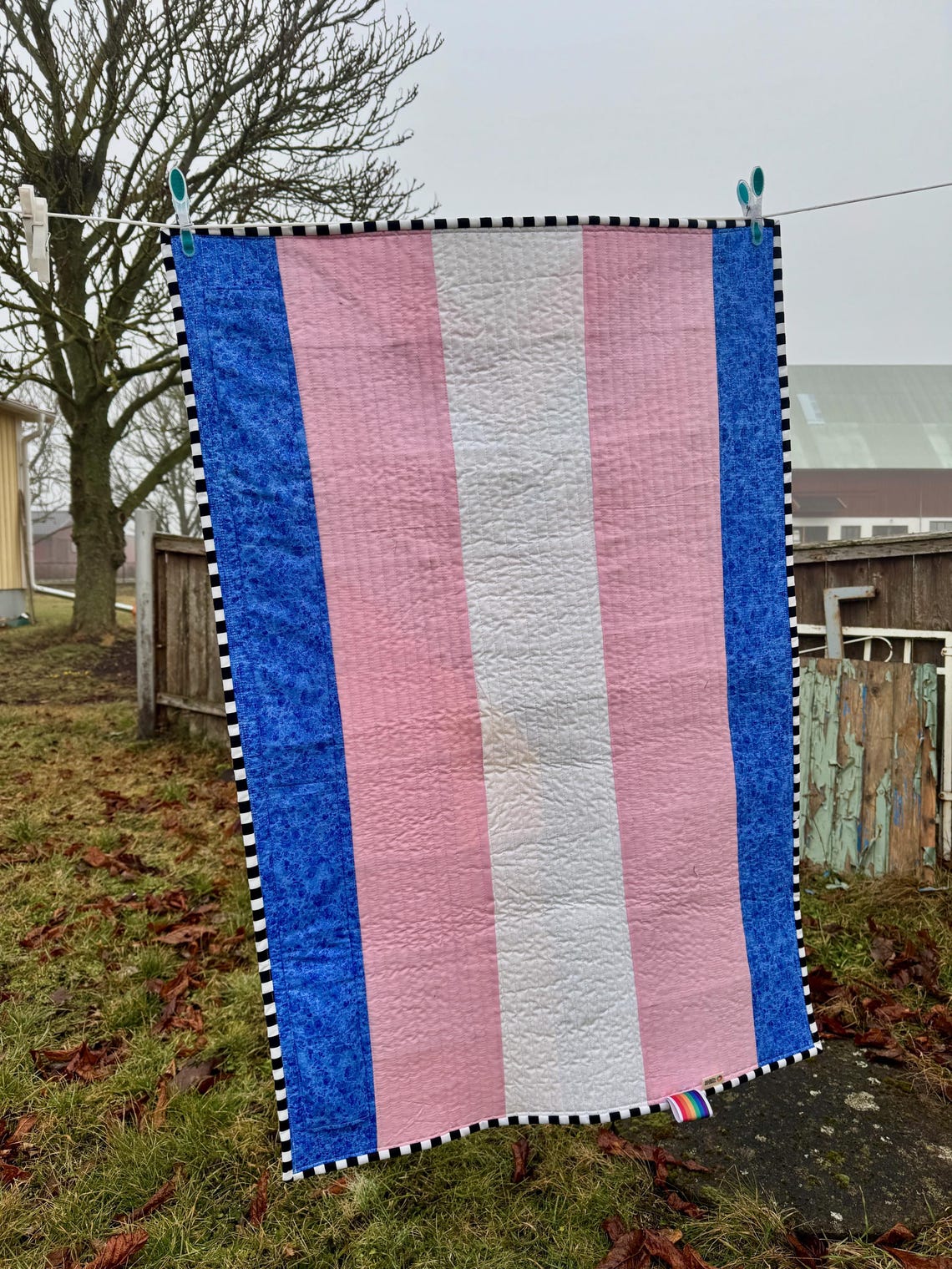 Custom Size - Quilted Progress Pride Flag, Finished Parade Flag or Wall ...