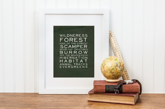 Items Similar To Woodland Nursery Print Forest Wilderness Creatures items-similar-to-woodland-nursery-print-forest-wilderness-creatures