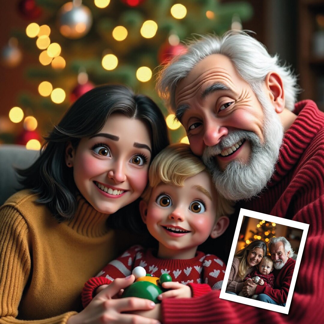 Custom Pixar Style Portrait From Photo – Personalized Cartoon Avatar ...