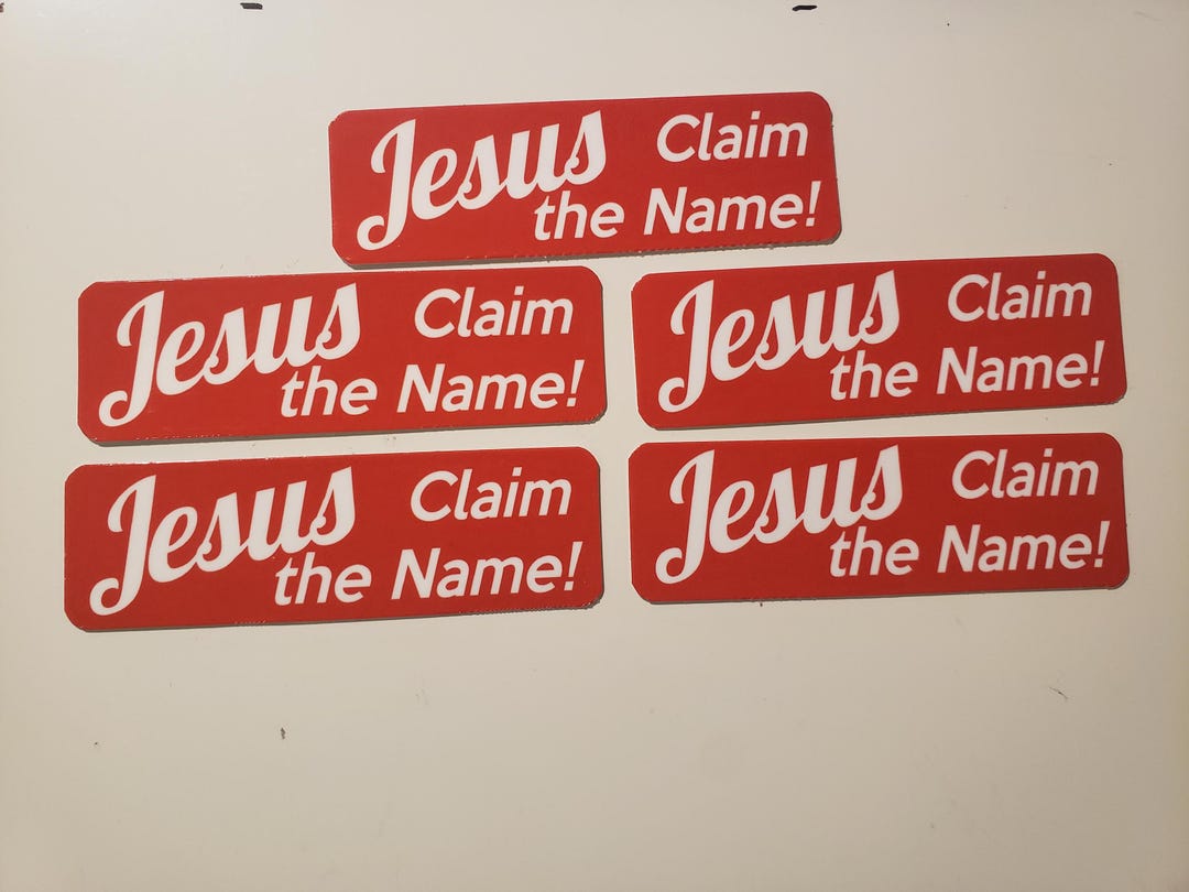 Inspirational Christian Stickers jesus Claim the Name Great for ...