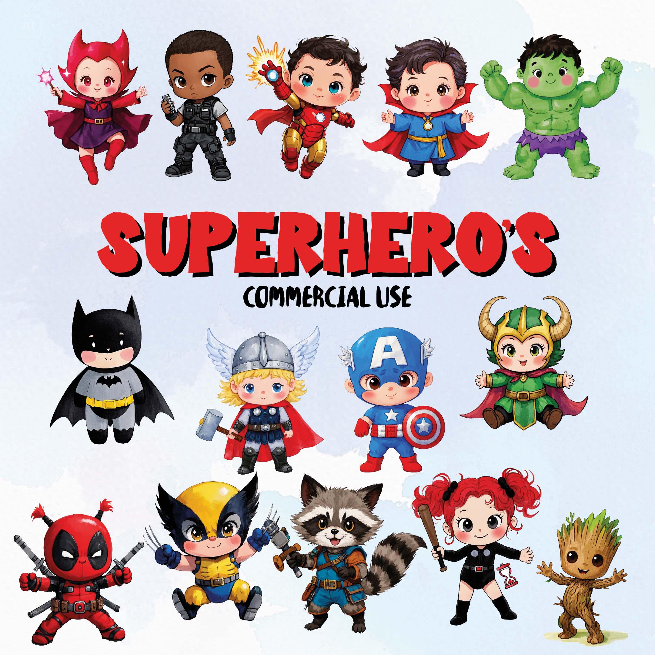80+ Cute Baby Superhero Clipart – Avengers, Spider Hero, Hulk, Masks ...