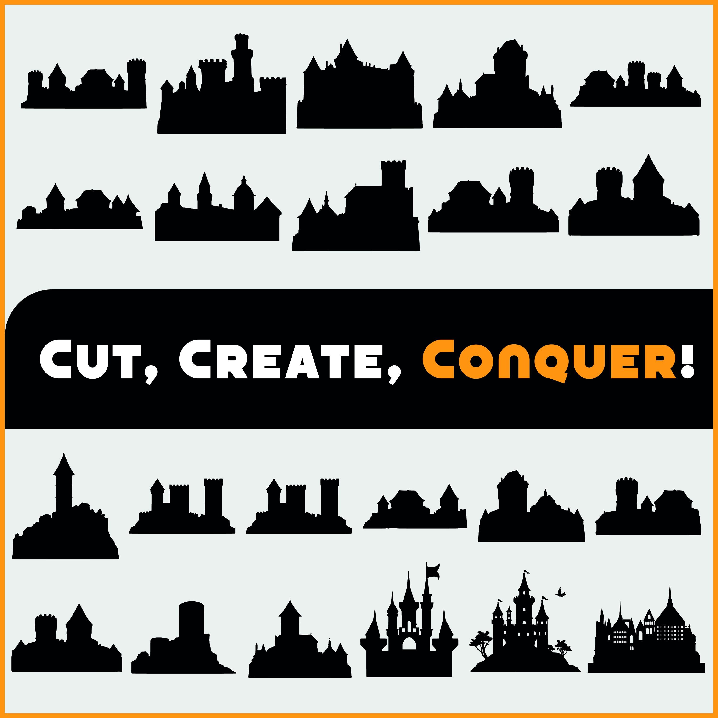 European Castle SVG Bundle | Medieval & Fantasy Castle Silhouettes ...