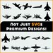Military Aircraft Silhouette SVG Bundle | Fighter Jets, Helicopters ...