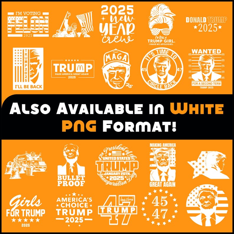 Trump Silhouettes SVG Bundle | Political Graphics, Laser Cut Files ...