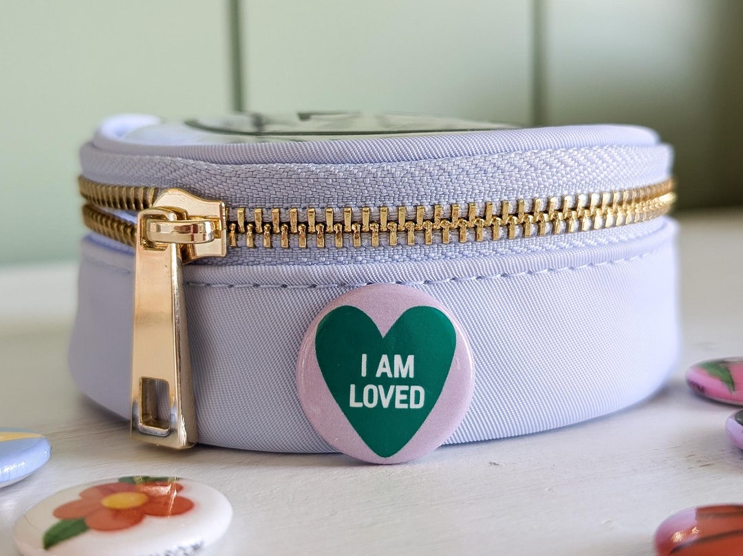 I Am Loved Affirmation Button Pin, 1" Collectable Button Pin Badges for ...