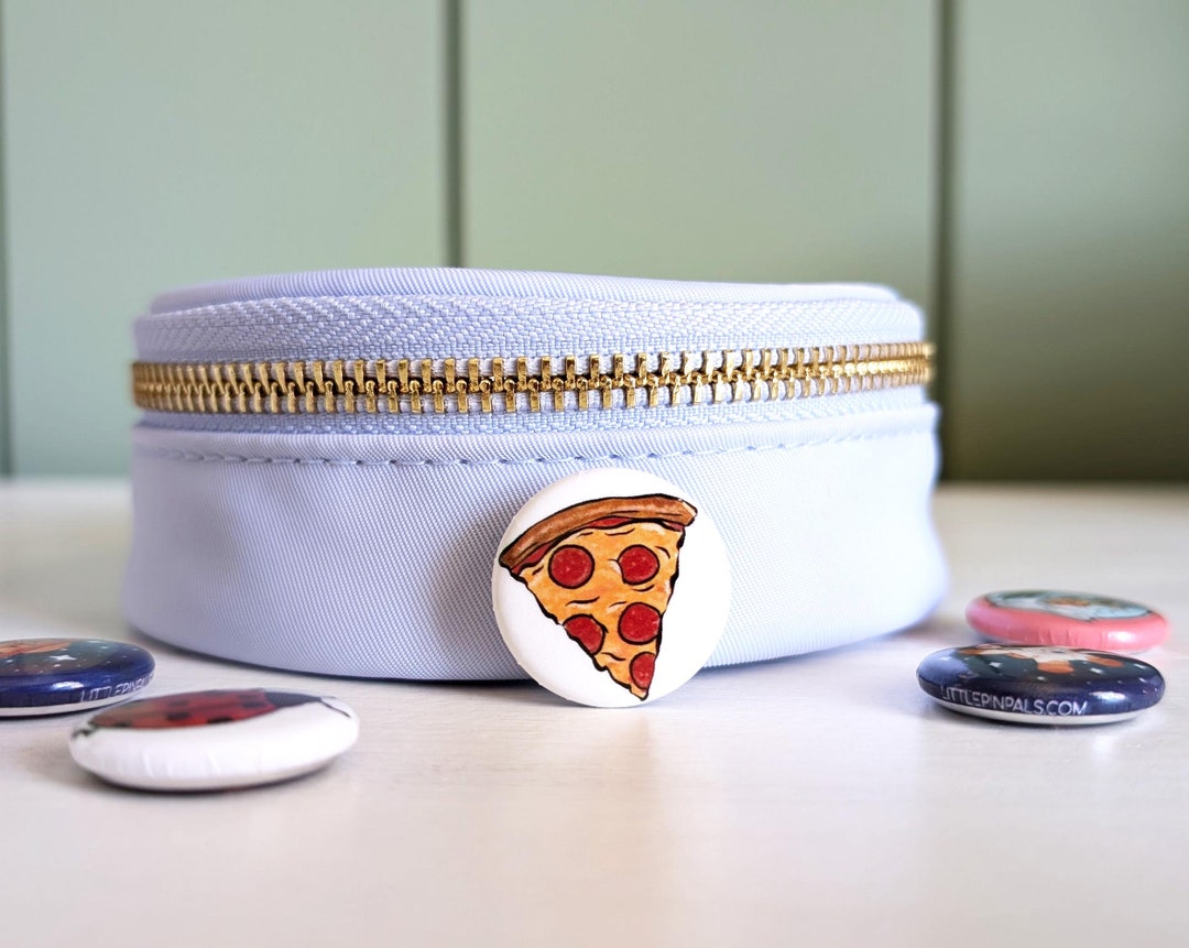 Irresistible Pizza Slice Button Pin, 1" Collectable Button Pin Badges ...