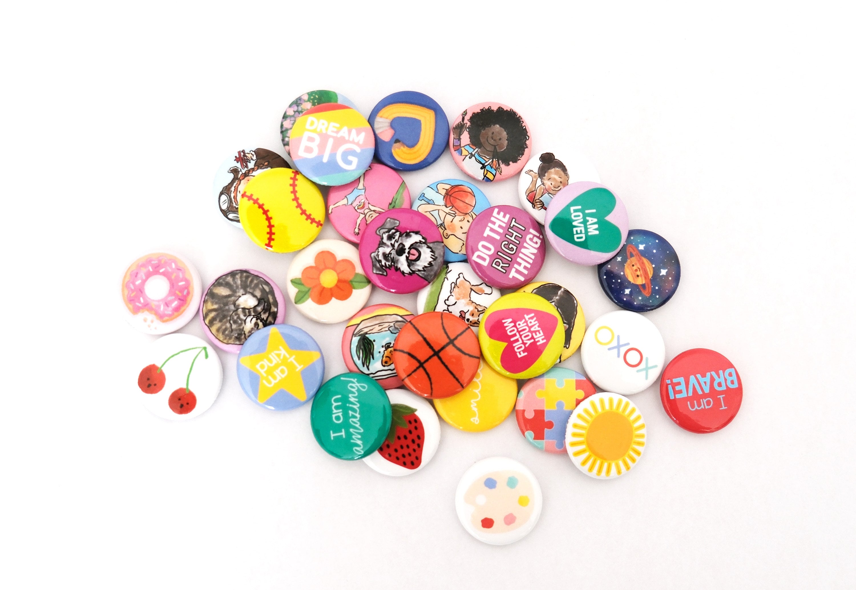 Juicy Strawberry Button Pin, 1" Collectable Button Pin Badges for ...