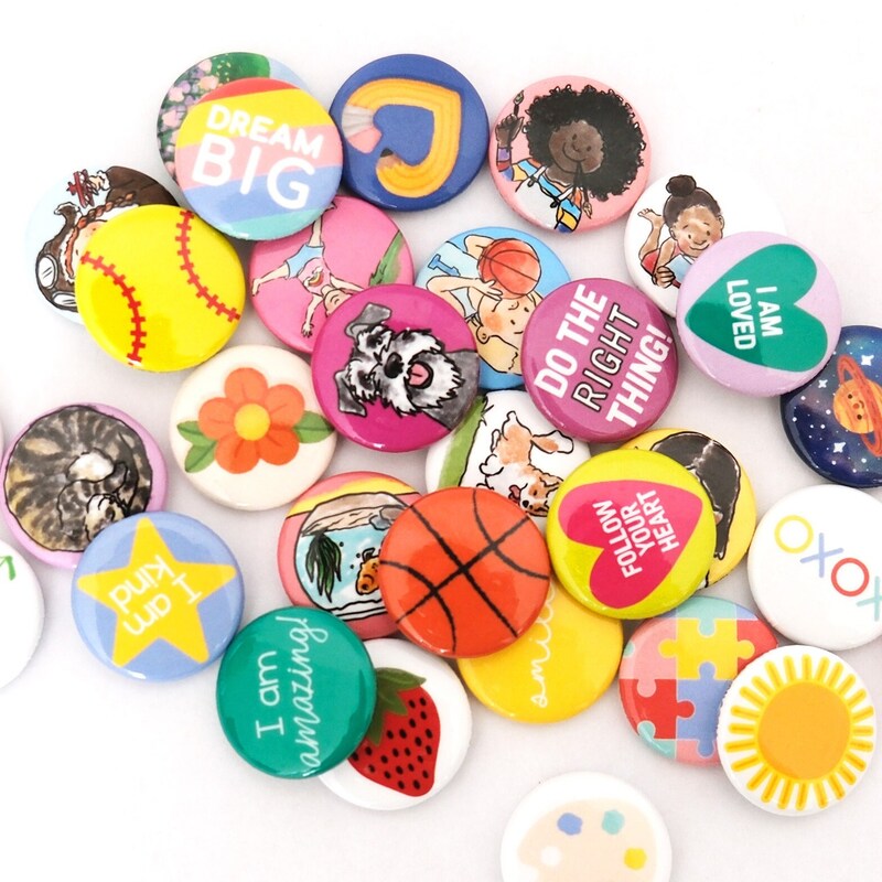 Button Pins - Etsy