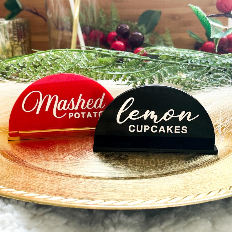 Buffet Menu Tags - Etsy
