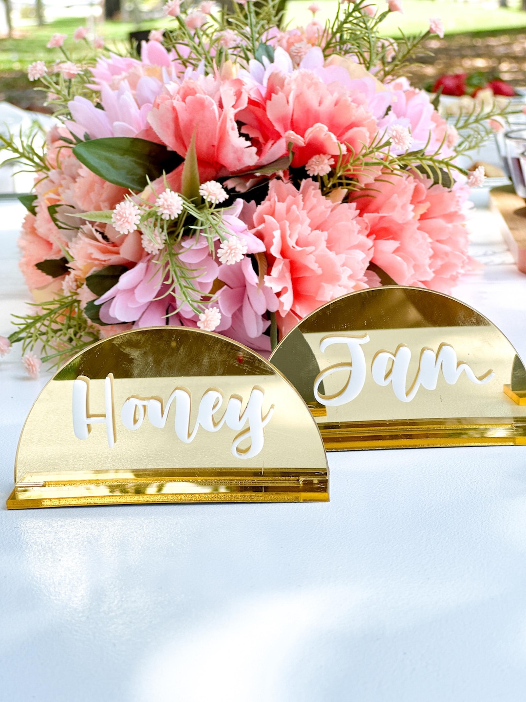 Acrylic Buffet Food Label Signs, Custom Food Name Cards, Wedding Table ...