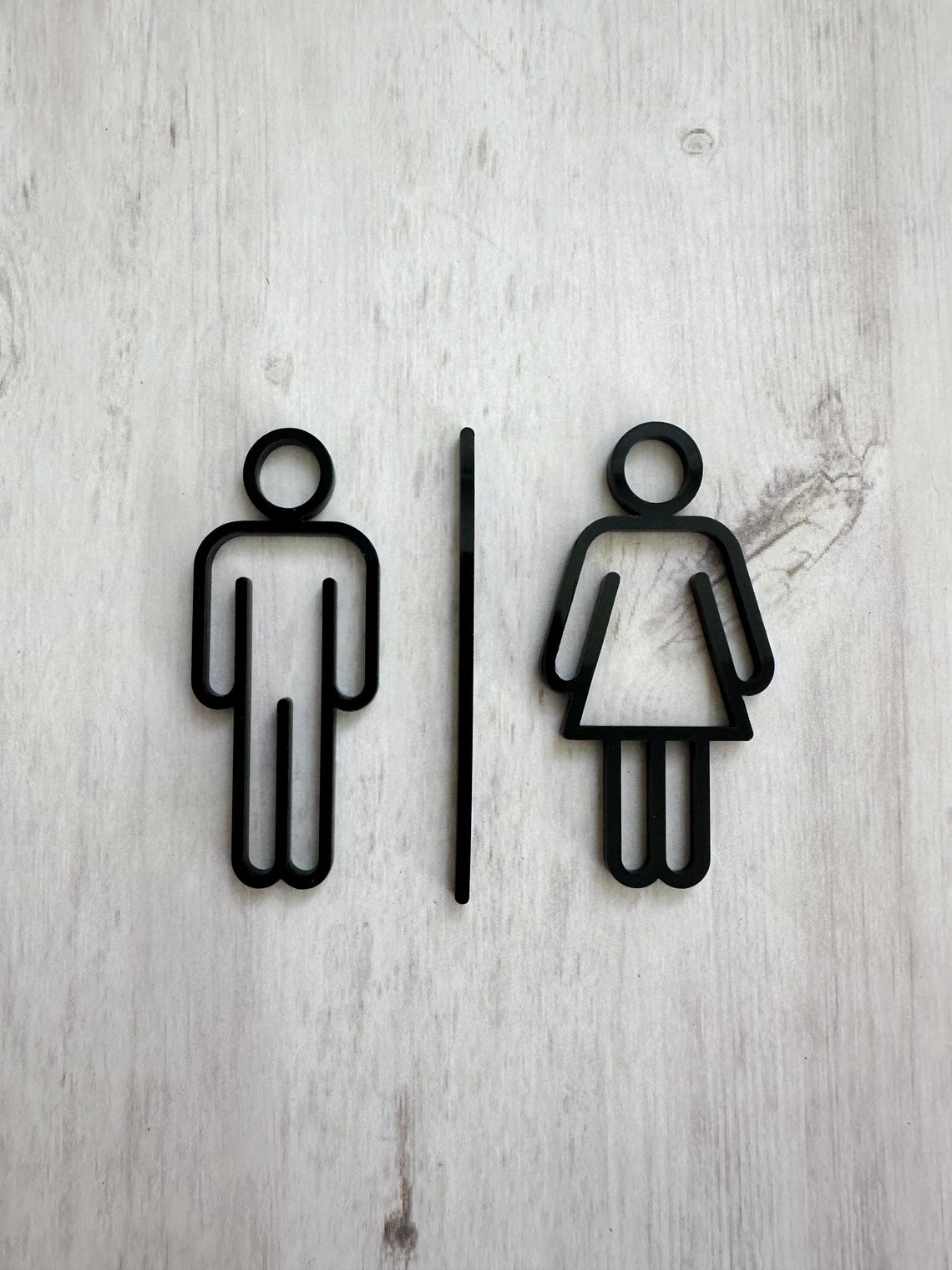 Restroom Sign, Acrylic Bathroom Figures, Woman Men Toile Sign, Door ...