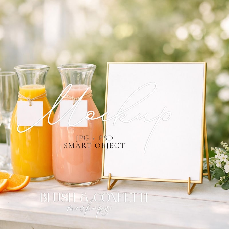 Mimosa Bar Stand Sign - Etsy