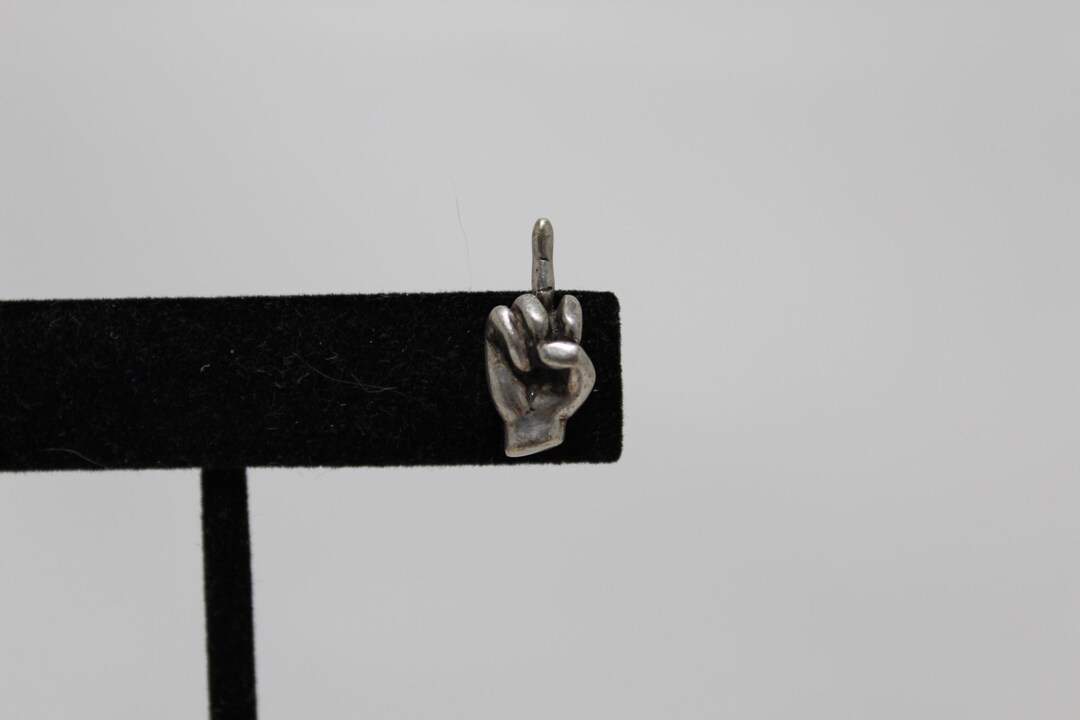 925 Sterling Silver Vintage Finger Tie Tack - Etsy