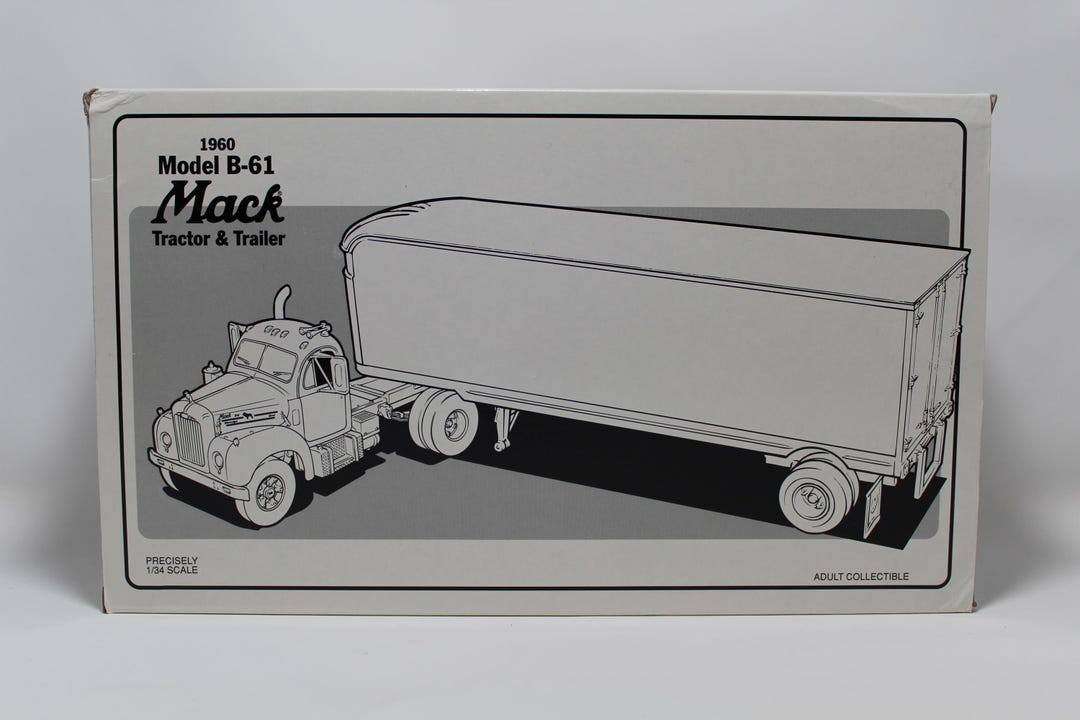 First Gear 1960 Model B-61 Mack Tractor & Trailer - Etsy