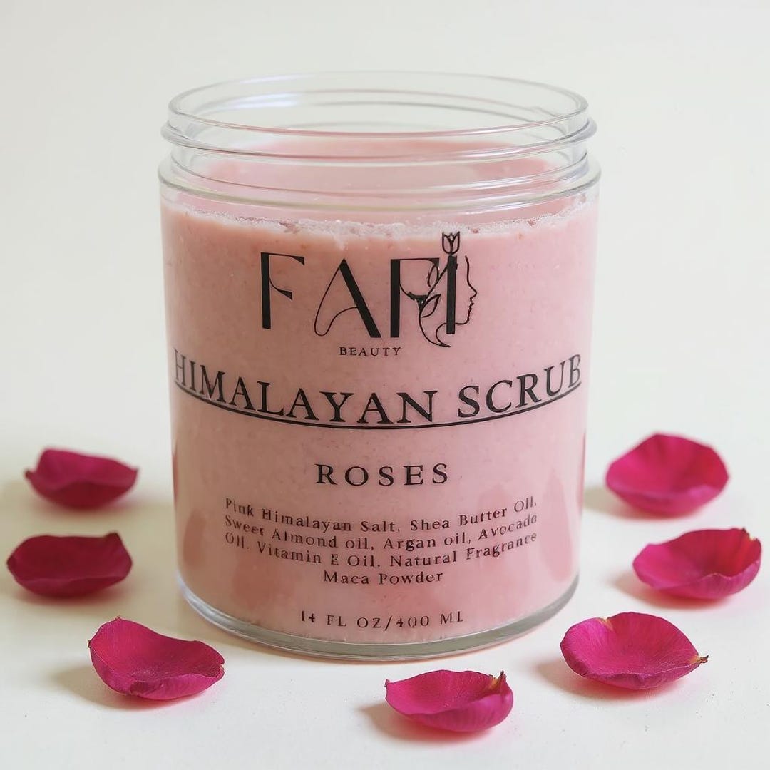 Pink Himalayan Salt Scrub 400ml - Etsy