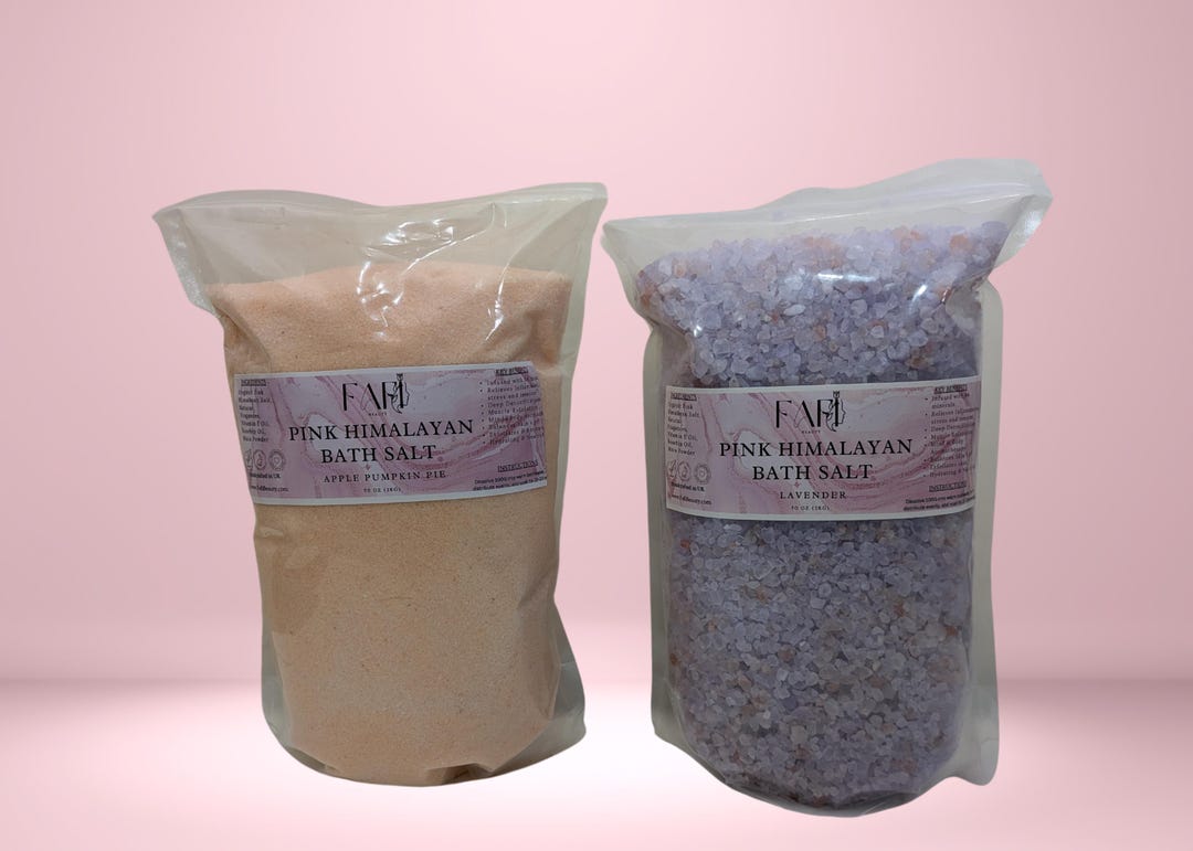 2KG Pink Himalayan Salt Scented Bath Soak , Enriched With Rosehip Oil ...