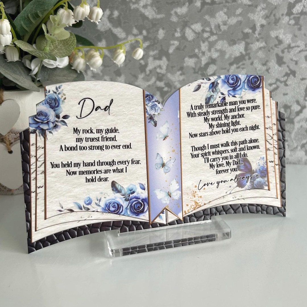 Open Book Memorial Plaque| Memorial Wall Plaque| Open Book Memorial ...