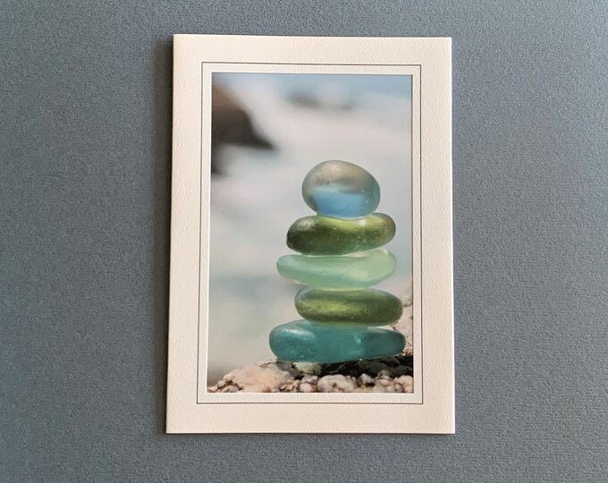 Sea Glass Card Photograph Greeting Card Handmade Blank Card - Etsy